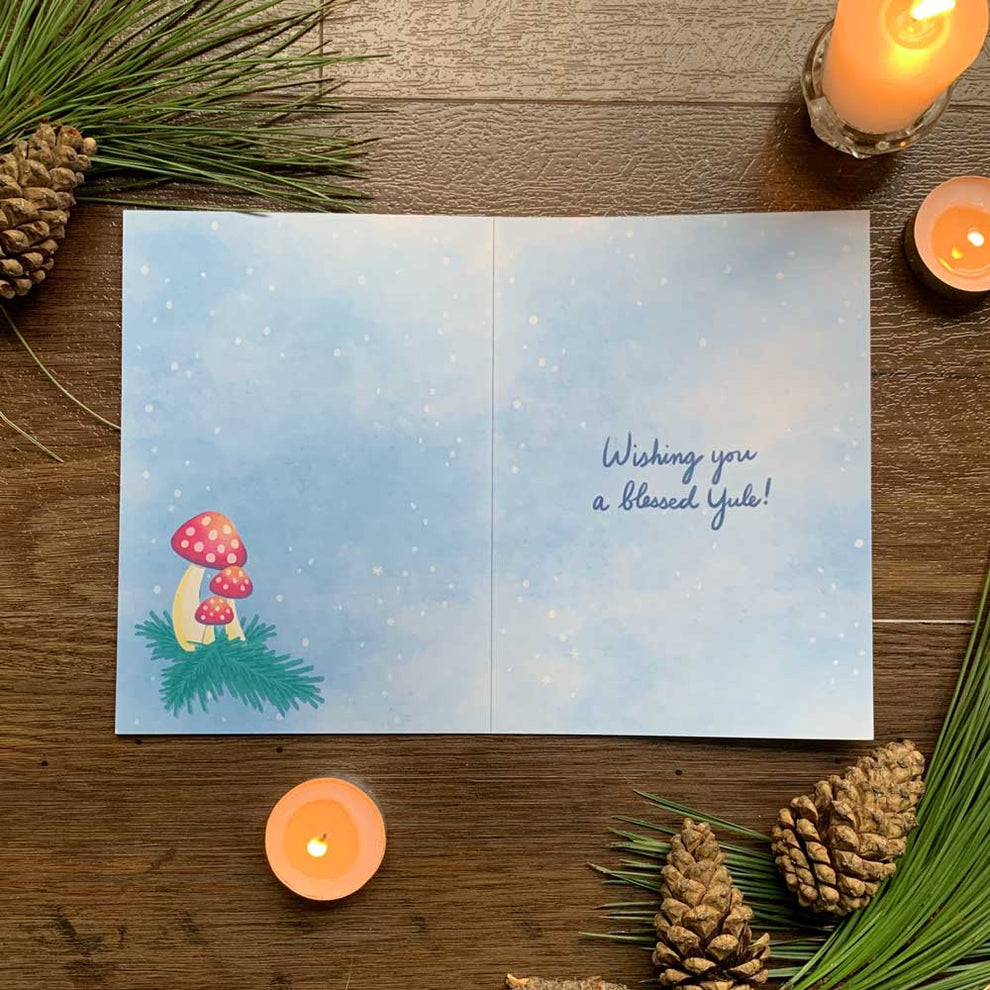 Yule Blessings Greeting Card – Midnight Magic Design Studio
